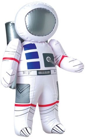 Inflatable 23" Astronaut and 17" Space Shuttle - 2 Pc Set - Space Part ...
